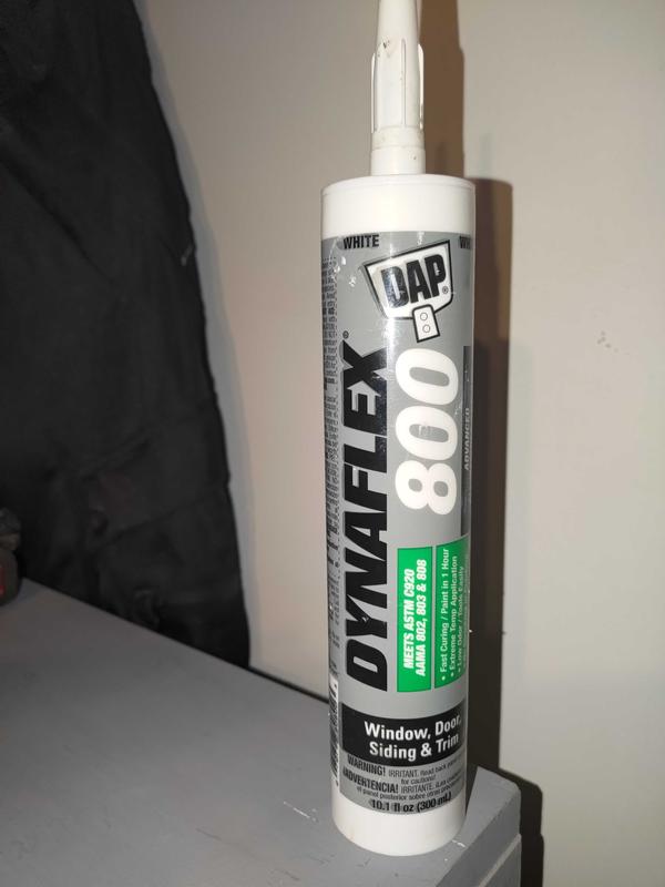 DAP Dynaflex 800 White Elastomeric Polymers Waterproof Sealant 10.1 oz ...