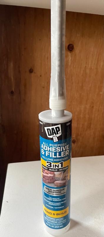 DAP Polymer-based Gray Multi-use Exterior Construction Adhesive (8.6 ...