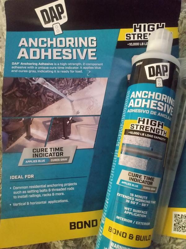 DAP Structural Anchoring Adhesive 10.1 oz Case of 6 in the Multipurpose ...