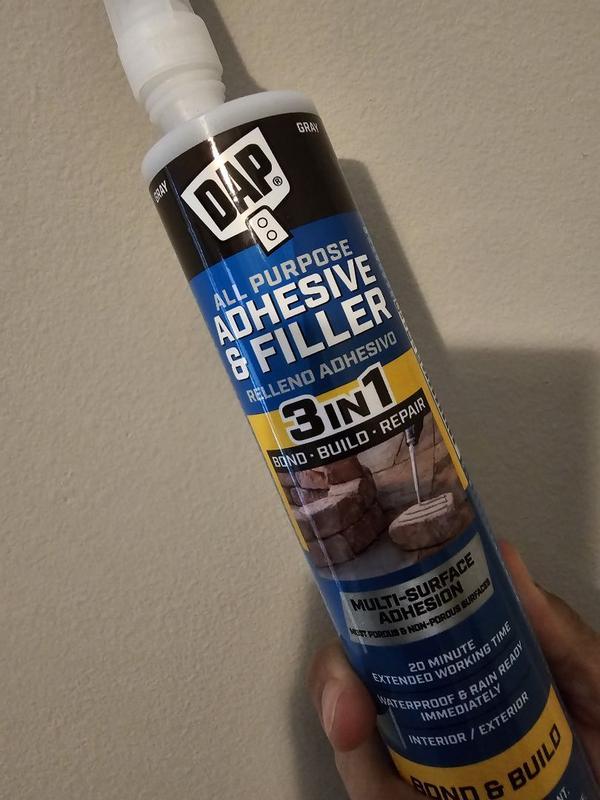 DAP Polymer-based Gray Multi-use Exterior Construction Adhesive (8.6 ...