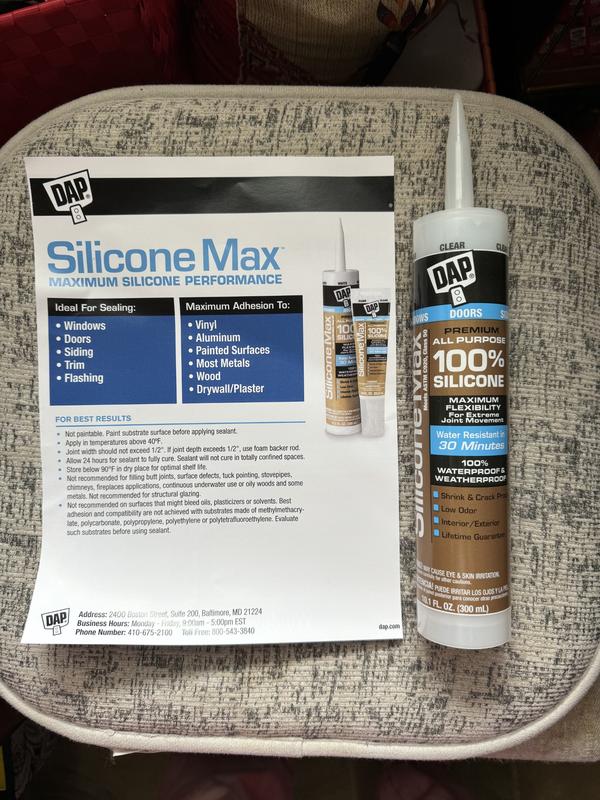 DAP REMOVE - Silicone Max Gray Silicone All Purpose Sealant 10.1 oz ...