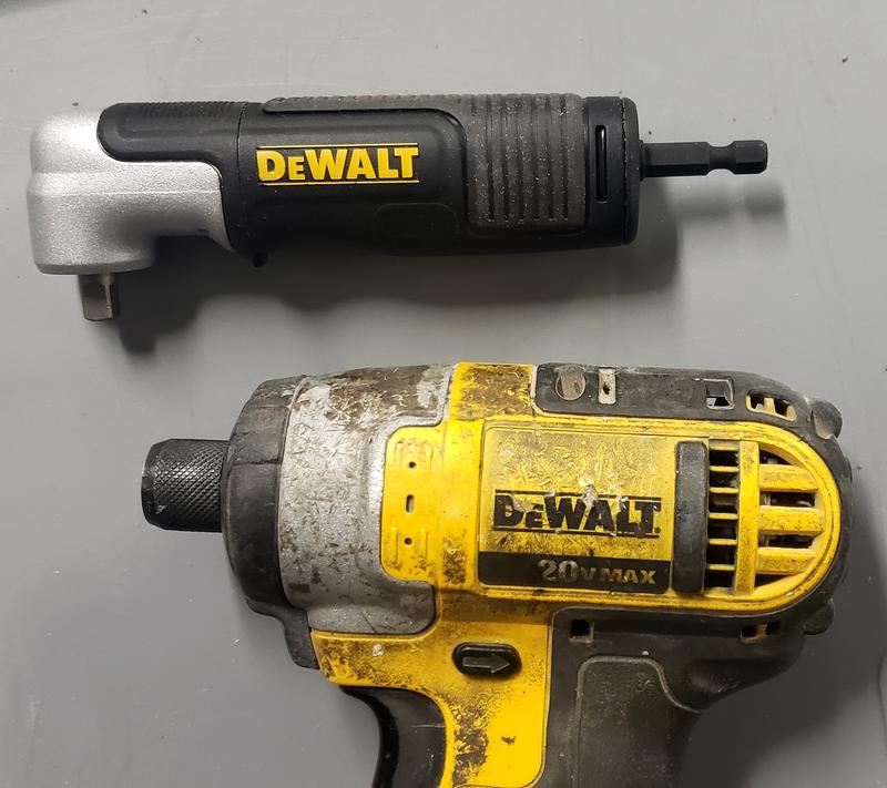 DEWALT 2-In-1 Modular 1/4 Square FlexTorq Right Angle Drill Attachment ...