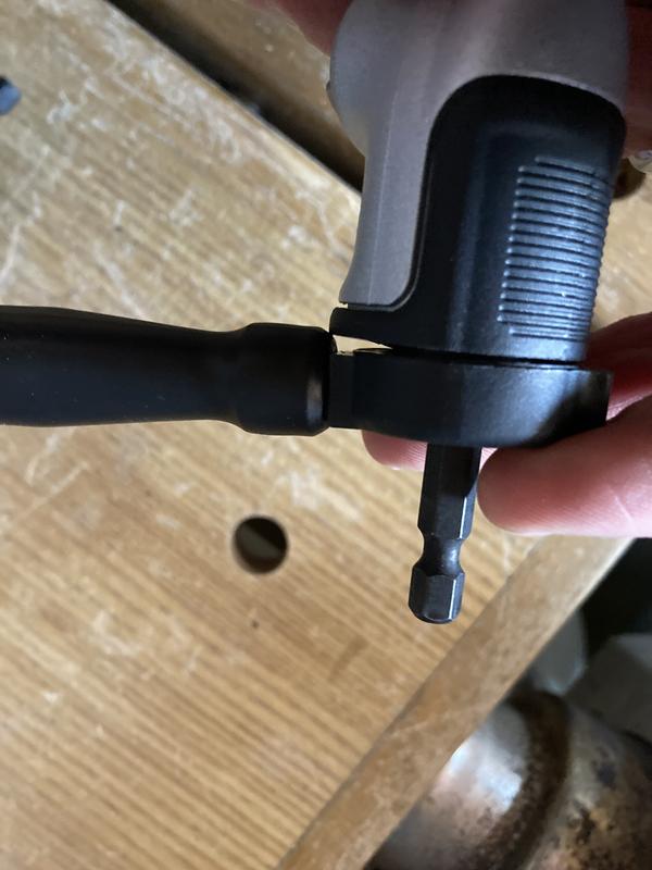 DEWALT 2-In-1 Modular 1/4 Square FlexTorq Right Angle Drill Attachment ...