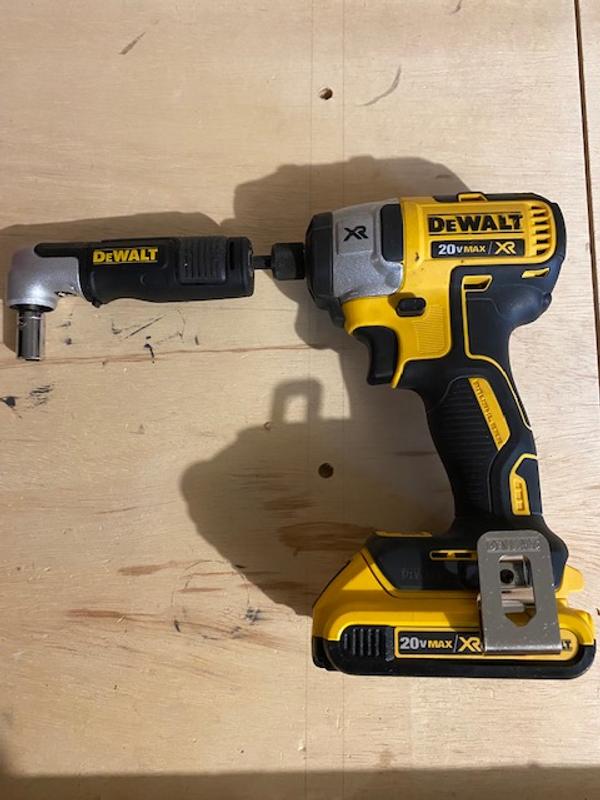 DEWALT 2-In-1 Modular 1/4 Square FlexTorq Right Angle Drill Attachment ...