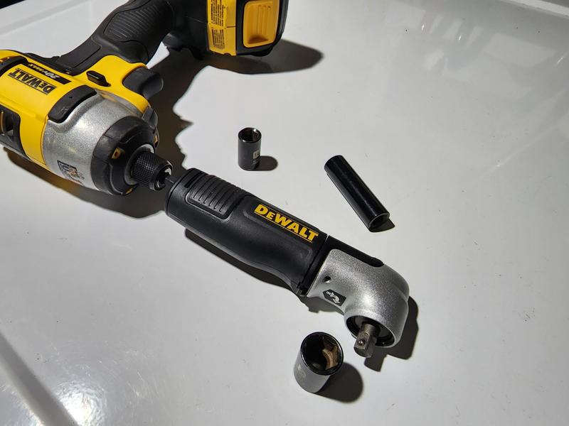 DEWALT 2-In-1 Modular 1/4 Square FlexTorq Right Angle Drill Attachment ...
