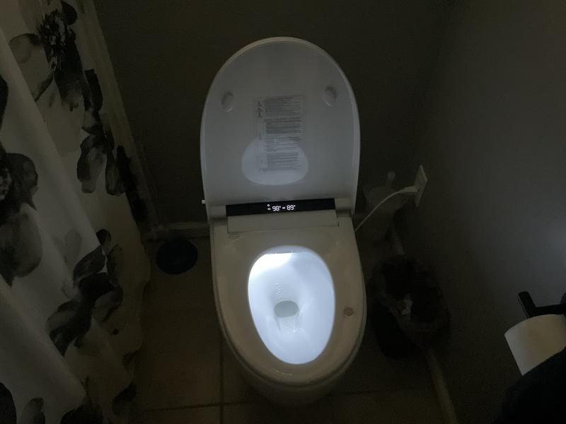 DeerValley White Elongated Standard Height Smart Soft Close 1-Piece ...