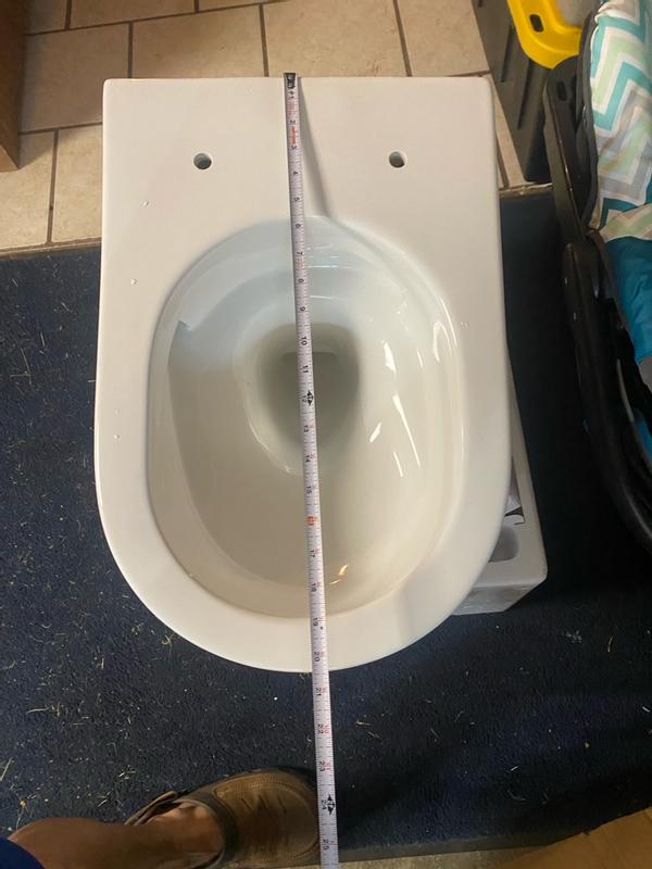 DeerValley Liberty White D-shape Custom height Wall-hung Rough-In ...