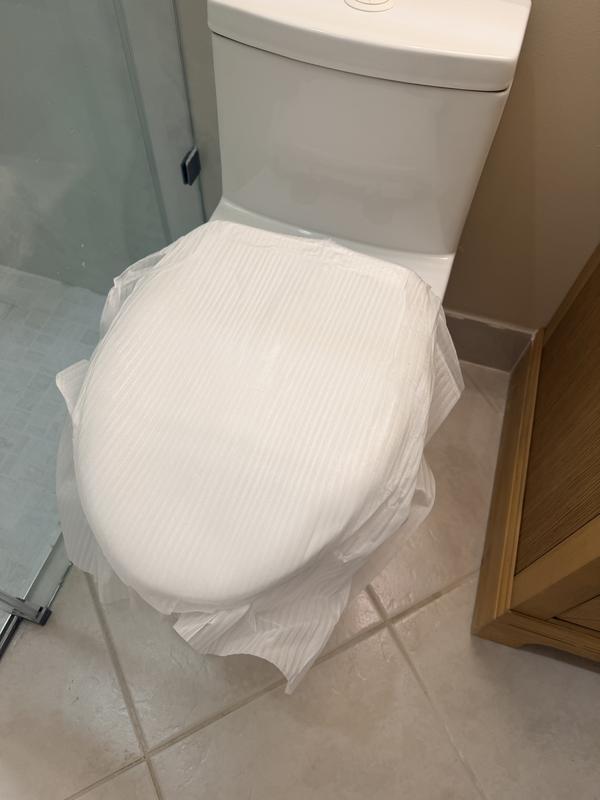 DeerValley Black Dual Flush Elongated Standard Height Soft Close 1 ...