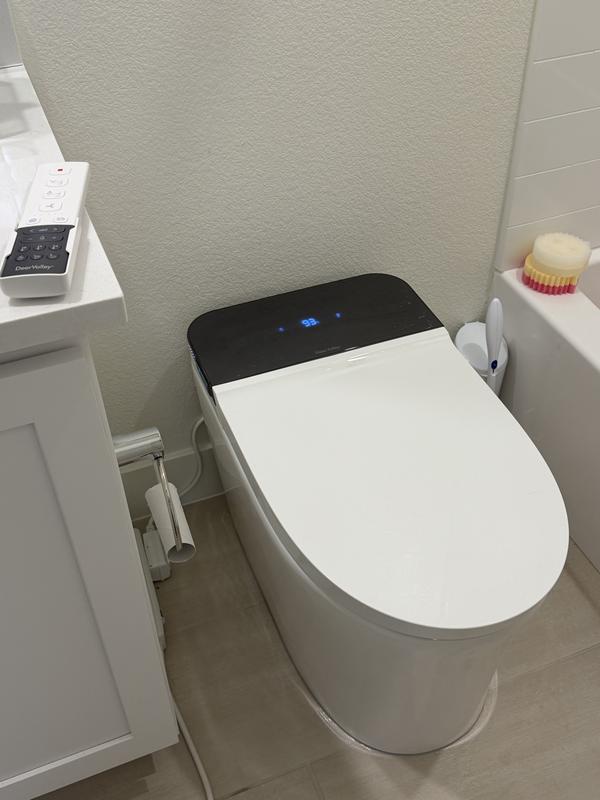 DeerValley Apex White(Foam Shield) Dual Flush Elongated Standard Height ...