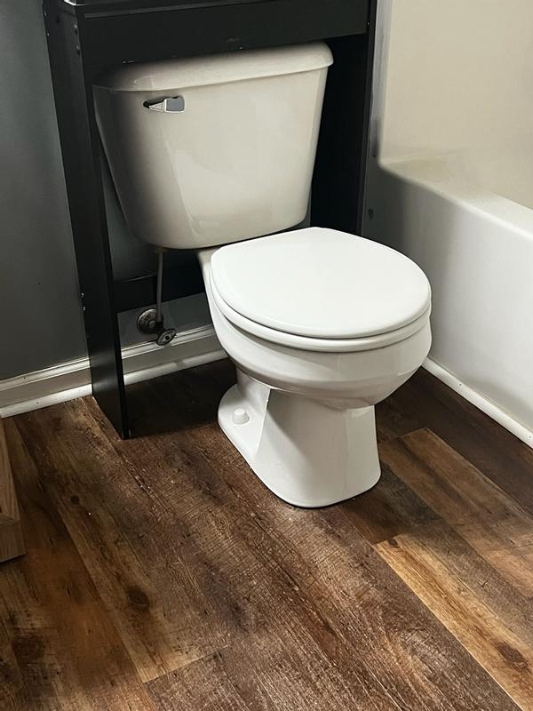 DeerValley 19 inch Toilets White Elongated Tall height 12-in Rough-In ...