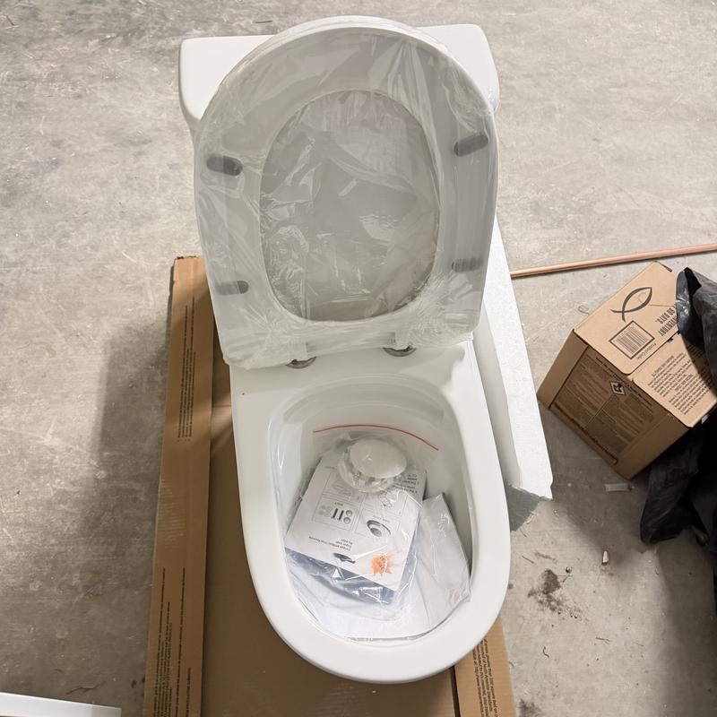 DeerValley Toilets White Elongated Standard height 12-in Rough-In 1.6 ...