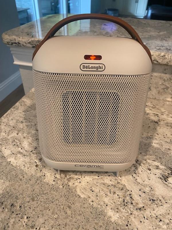 DeLonghi Capsule Compact Ceramic Heater in White at Tractor Supply Co