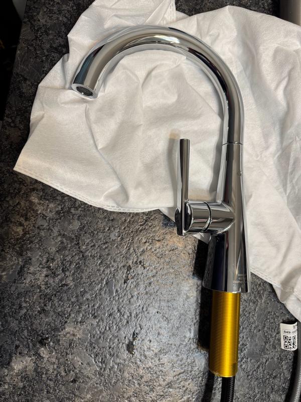 Delta Spotshield Stainless Single Handle Bar and Prep Kitchen Faucet ...
