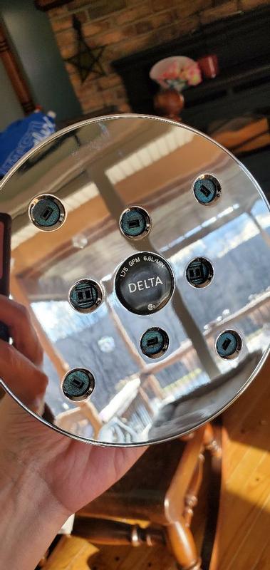 Delta Lumicoat Chrome 5.41-in Round Fixed Rain 1.75 GPM RP70175PR at ...