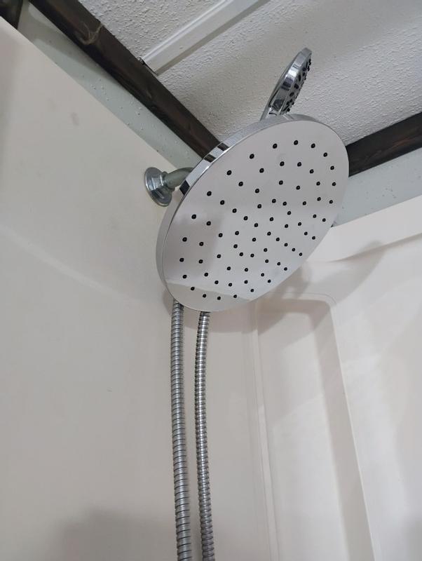 Delta Bonacci 1 -Spray Chrome 10-in Round Rain Shower Head 1.75 GPM in ...