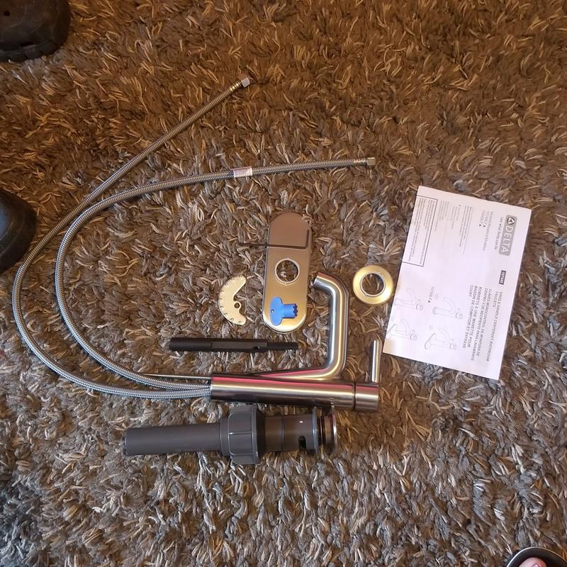 Delta Nicoli Matte Black Single Hole 1-Handle WaterSense Bathroom Sink ...