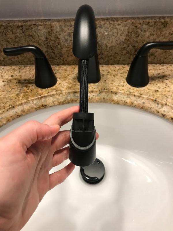 Delta Arvo Matte Black Widespread 2-handle WaterSense Mid-arc ...