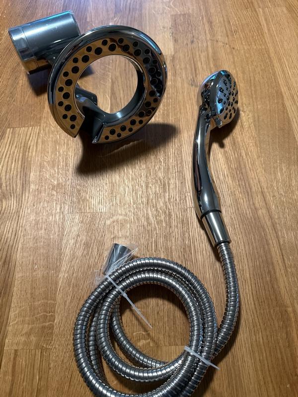 Delta Clarifi 4 -Spray SpotShield Brushed Nickel 6.12-in Round Shower ...