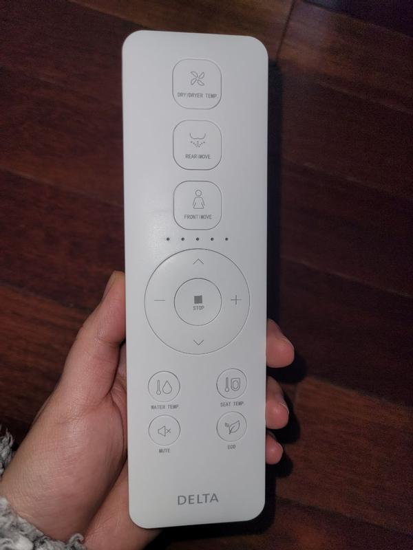 Delta Refresh Premium Plastic White Elongated Slow Close Feature Heated ...