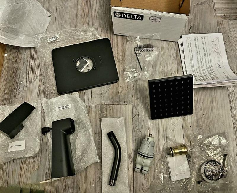 Delta Velum Stainless 1-handle Single Function Square Bathtub and ...