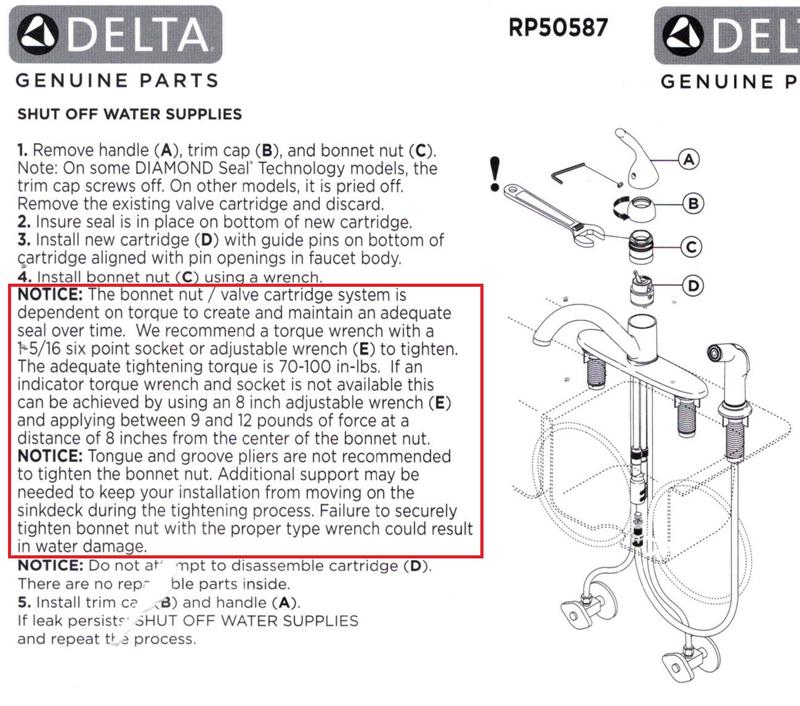 Delta 1-Handle Plastic Faucet Cartridge RP50587 at Lowes.com
