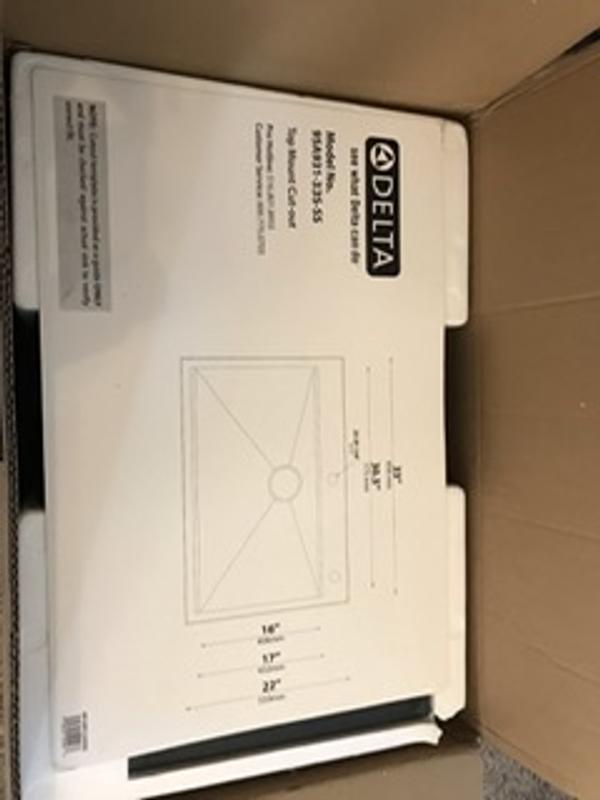 Delta Rivet Drop-In 33-in x 22-in Pvd Black Stainless Steel Single Bowl ...