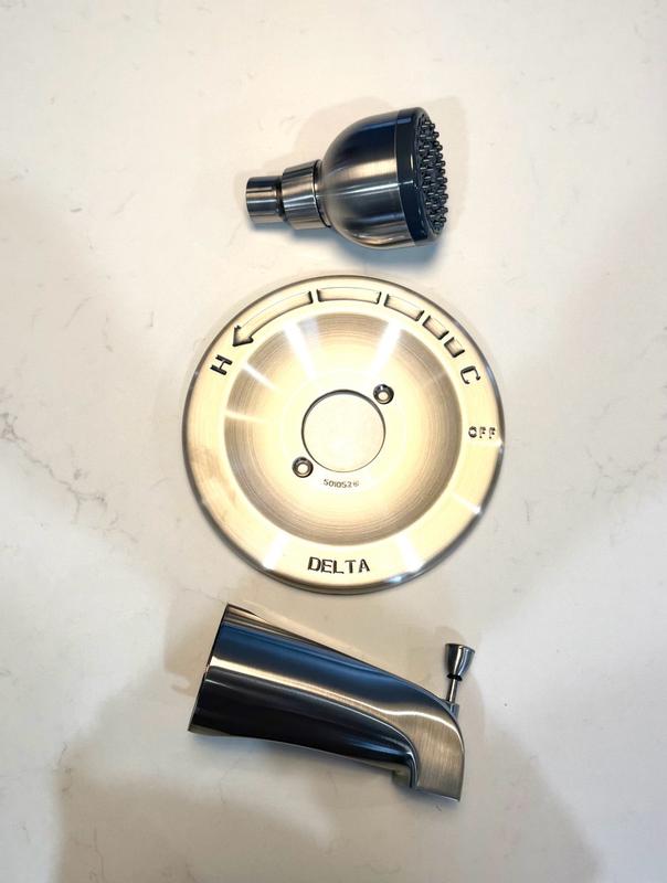 Delta Foundations Stainless 1-handle Single Function Round Bathtub and ...