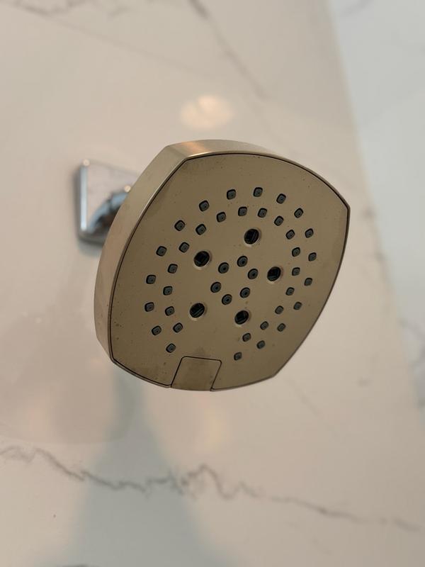 Delta Lumicoat Champagne Bronze 6-in Round Fixed Shower Head 1.75 GPM ...