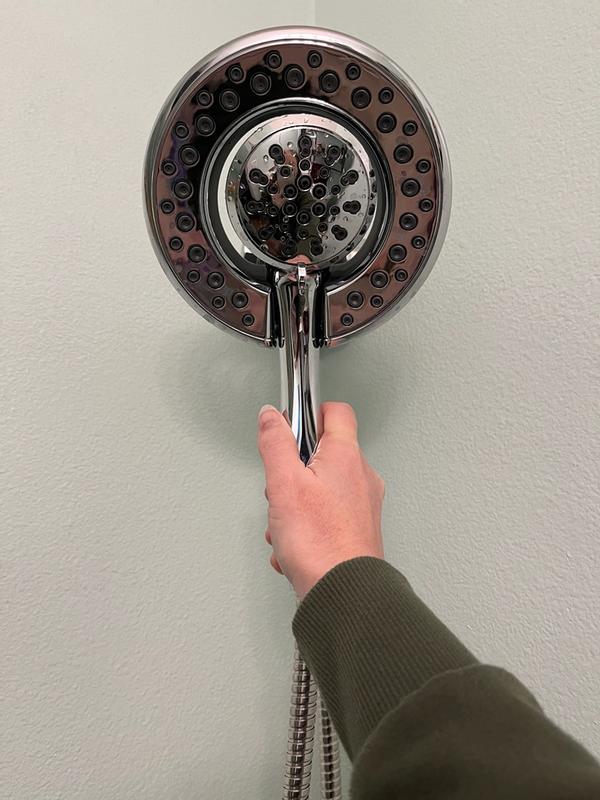 Delta Clarifi 4 -Spray Chrome 6.12-in Round Shower Head with Handheld ...