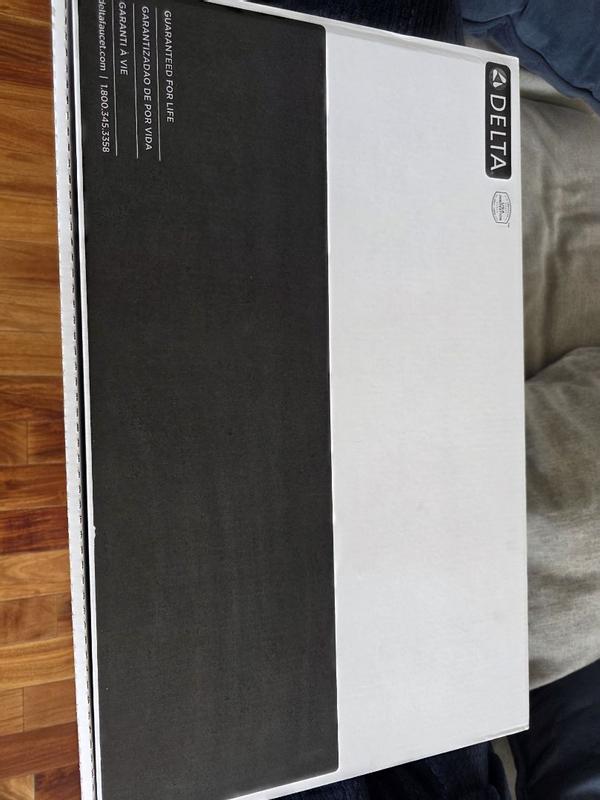 Delta Renaldi Matte Black Double Handle Bridge Kitchen Faucet with ...