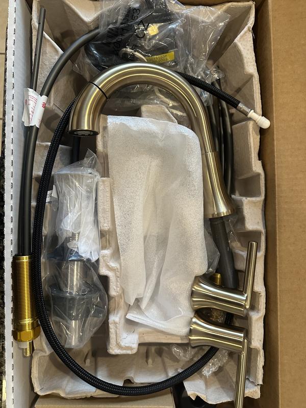 Delta Trinsic Matte Black Widespread 2-Handle WaterSense Pull-down Bathroom Sink Faucet with ...