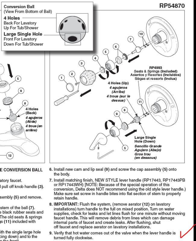 Delta Metal Tub/Shower Trim Kit RP54870 at Lowes.com