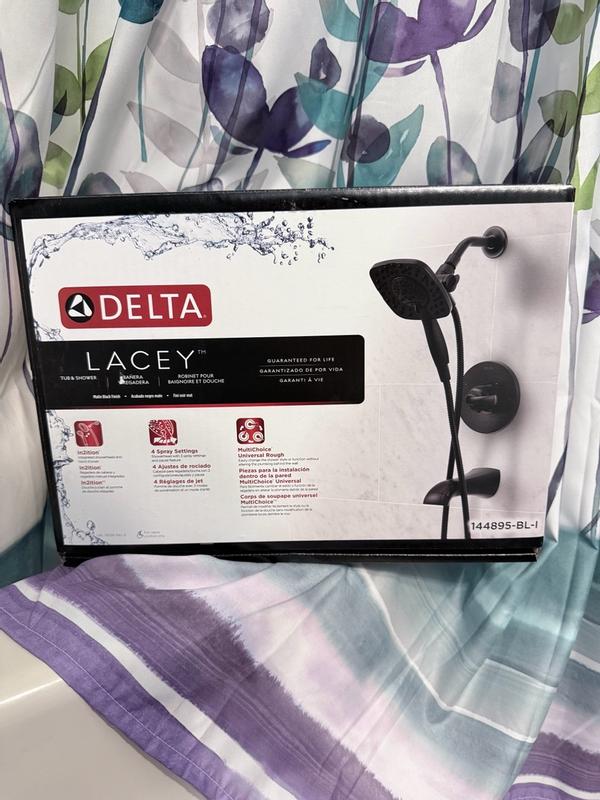 Delta Lacey SpotShield Stainless 1-handle 6-in Square Bathtub and ...