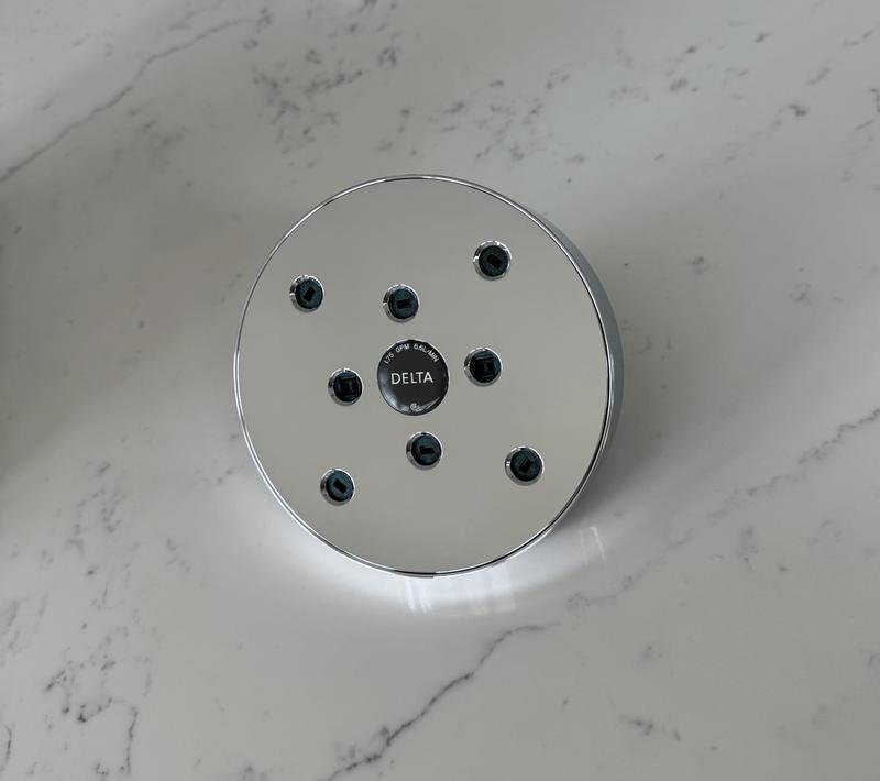 Delta Lumicoat Chrome 5.41-in Round Fixed Rain 1.75 GPM RP70175PR at ...