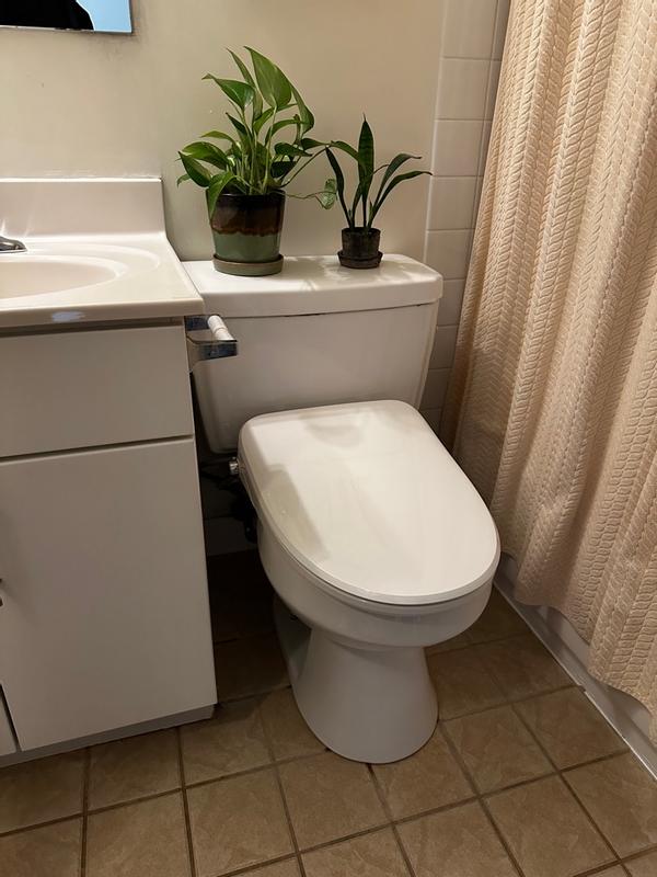 Delta Refresh Ultimate Electric Plastic White Elongated Slow Close ...