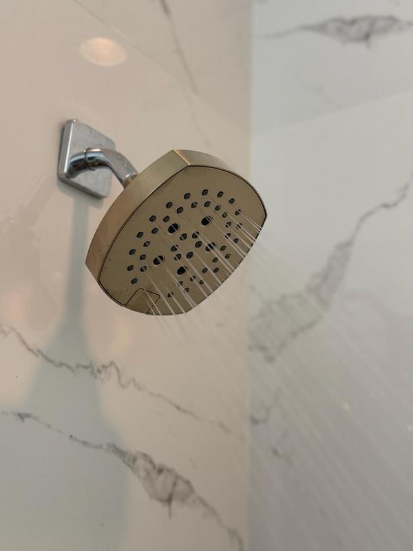 Delta Lumicoat Champagne Bronze 6-in Round Fixed Shower Head 1.75 GPM ...