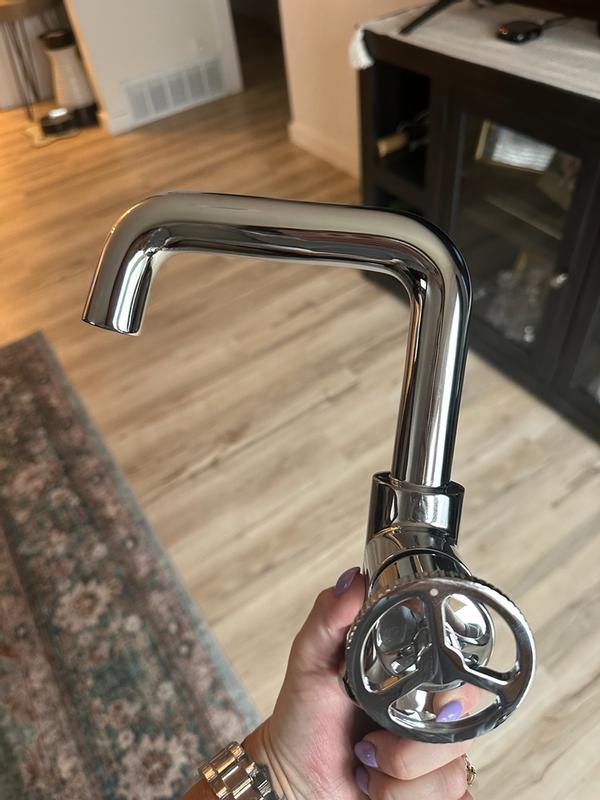 Delta Trinsic Polished Nickel Single hole 1-handle WaterSense High-arc ...
