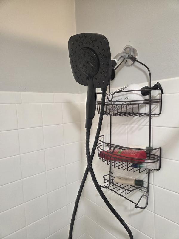Delta Lacey Matte Black 1-handle 6-in Square Bathtub and shower Faucet ...