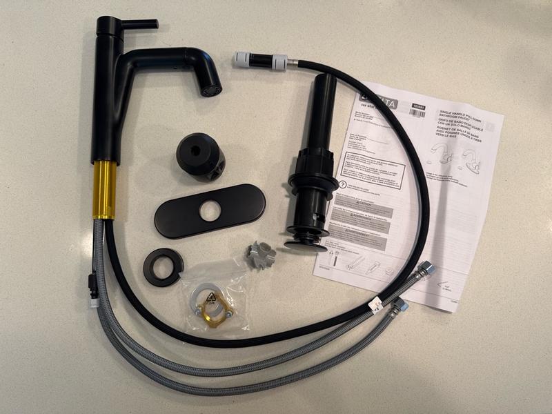 Delta Nicoli Stainless Steel Single hole 1-handle WaterSense Low-arc ...