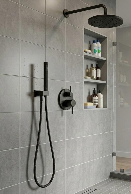 Delta Modern Raincan Shower System Champagne Bronze 2-handle Single ...