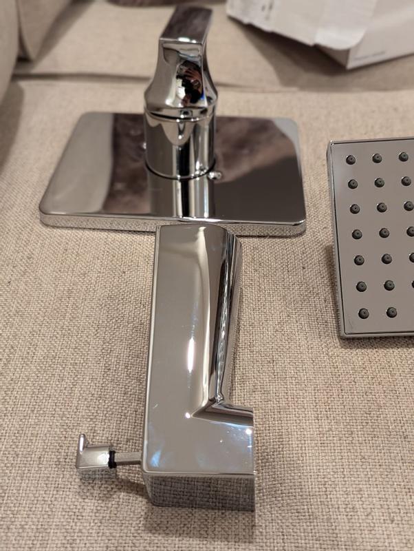 Delta Velum Matte Black 1-handle Single Function Square Bathtub and ...