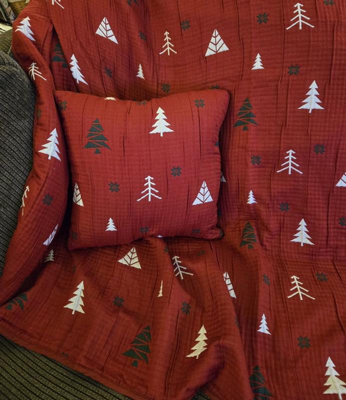 Madison Park Winter Reversible Cozy Throw Set, 50" x 60" - Macy's