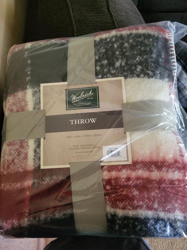 WOOLRICH Blue 50-in x 60-in Acrylic Throw in the Blankets & Throws ...