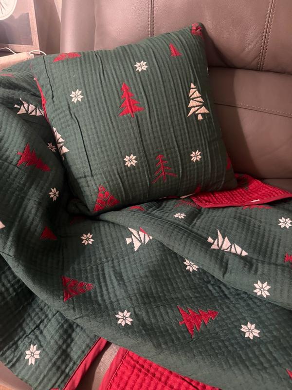 Madison Park Winter Reversible Cozy Throw Set, 50" x 60" - Macy's