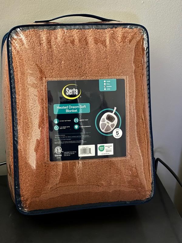 Serta Grey 80-in x 84-in Polyester Blanket in the Blankets & Throws ...