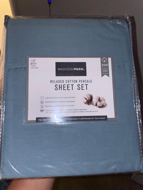 Madison Park Peached Cotton Percale Sheet Sets - Macy's
