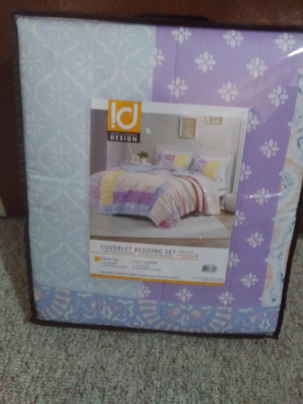 CLOSEOUT! Intelligent Design Emmaline Patchwork 3-Pc. Coverlet Set ...