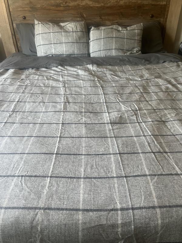 Madison Park Bryson Pieced Plaid 3 Piece Duvet Cover Set Collection ...