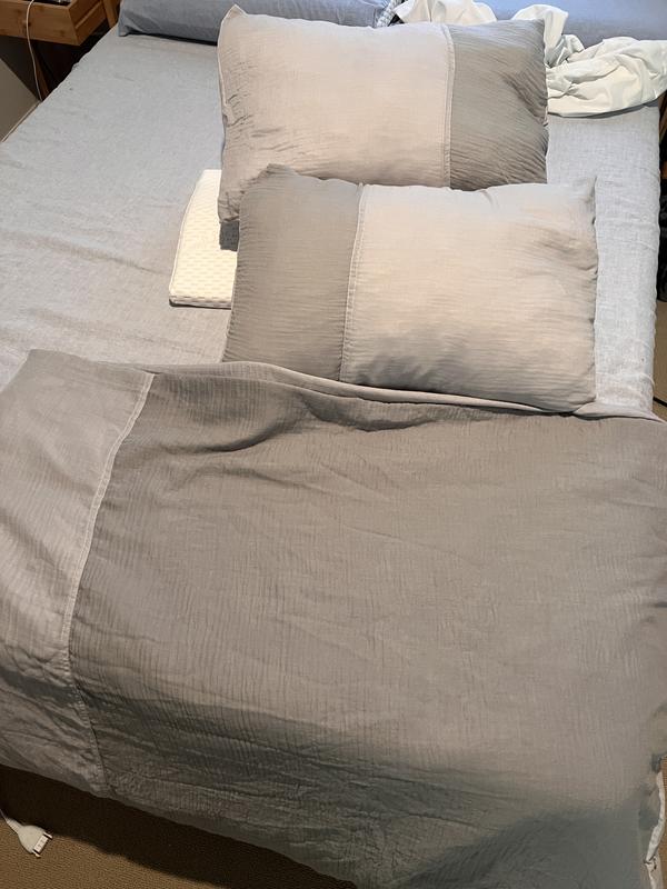 Beautyrest Miro 3 Piece Gauze Oversized Duvet Cover Set, King ...