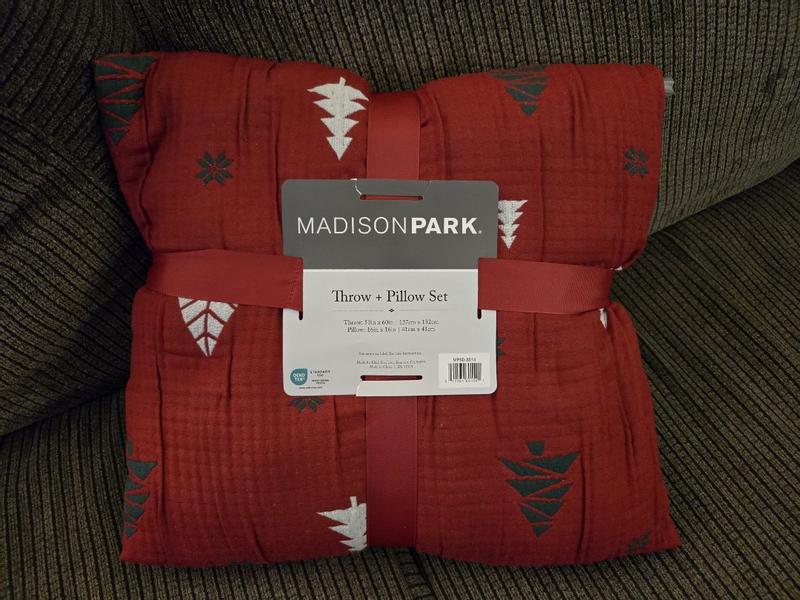 Madison Park Winter Reversible Cozy Throw Set, 50" x 60" - Macy's
